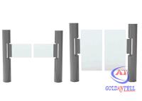 China Anti Tailgating SS316 Cylindrical Swing Turnstile RS485 for sale