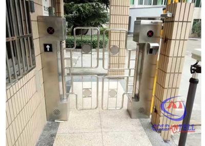 China Anti Clamp Automatic Sensor 0.1s Swing Turnstile Gate for sale