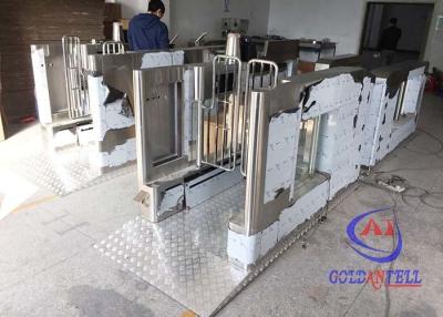 China 316 Stainless Steel Smart Biometric Turnstiles For Outdoor Military Bases for sale