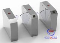 China Half Height Infrared access control Flap Barrier Gate Manual Card Collecting Turnstile for sale