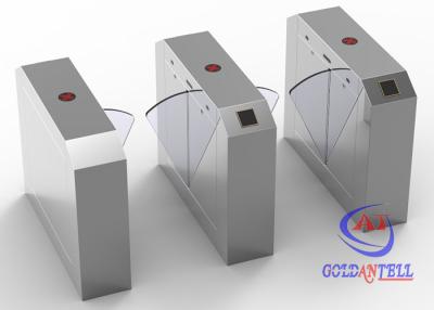 China Half Height Infrared access control Flap Barrier Gate Manual Card Collecting Turnstile for sale