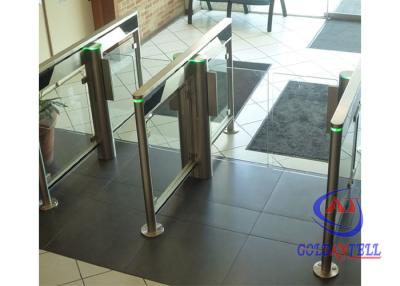 China NFC Reader Swing Barrier Turnstile Bank Office Metro Supermarket Swing Gate for sale