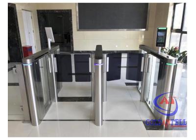China Half Height Bi Directional Security Turnstile Gate With Card Reader for sale