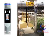 China Smart Card Automatic Cylindrical Face Recognition Turnstile For Office Airport for sale