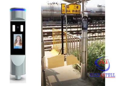 China Smart Card Automatic Cylindrical Face Recognition Turnstile For Office Airport for sale
