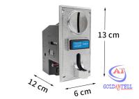 China 18mm Coin Operated Turnstile CPU Programmable Multi Coin Selector Collection System for sale