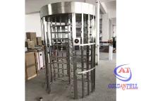 China Single Entrance Rotrary Full Hight Turnstile Gate 304 Stainless Steel For Prison for sale