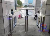 China Waterproof Security Tripod Turnstile Gate Standalone Face Recognition For Library for sale