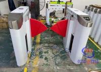 China Biometric 0.3s Speed Flap Turnstile Gate Durable Maintenance With LED Light for sale