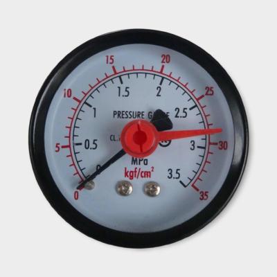 China 50mm Bourdon Type Pressure Gauge 3.5MPa With Memory Pointer for sale