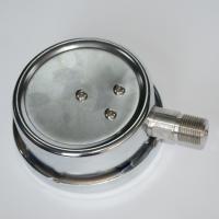 China 160MPa Stainless Steel Liquid Filled Pressure Gauge 100mm Radial Bourdon Tube Manometer EN 837-1 for sale