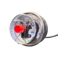 China OEM ODM Electric Contact Pressure Gauge 63mm SS304 Silicone Oil Filled Pressure Gauge for sale