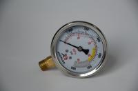 China YN63 Glycerin Filled Pressure Gauge 400-6000 PSI Shockproof for Industrial Hydraulic Monitoring for sale