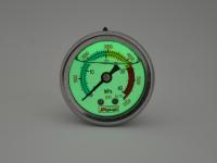 China OEM ODM Glow In The Dark Pressure Gauge 400Bar 6000 Psi Industrial Pressure Gauge for sale