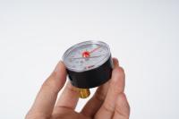 China 40mm Standard Dry Pressure Gauge Industrial Mechanical Pressure Gauge For Air Compressor / Water Pump for sale