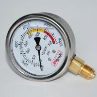 China Stainless Steel Radial Pressure Gauge 60mm For Hydraulic / Air / Industrial Applications for sale