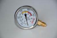 China Stainless Steel Radial Pressure Gauge 60mm For Hydraulic / Air / Industrial Applications for sale