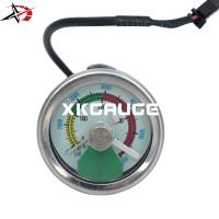 China Y40 Luminous Electric Contact Pressure Gauge 40mm Industrial Alarm Switch Pressure Monitoring Instrument for sale