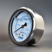 China Range Liquid Filled Pressure Gauge 0-400 kg/cm2 5700 PSI High Pressure Washer for Industrial Cleaning for sale