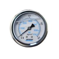 China Range Liquid Filled Pressure Gauge 0-400 kg/cm2 5700 PSI High Pressure Washer for Industrial Cleaning for sale