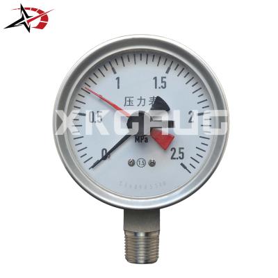 China All Stainless Steel Anti Vibration Pressure Gauge 100mm Liquid Filled IP65 Industrial Manometer for sale
