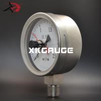 China All Stainless Steel Anti Vibration Pressure Gauge 100mm Liquid Filled IP65 Industrial Manometer for sale