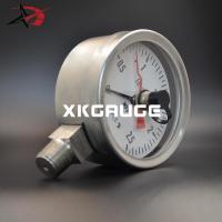 China All Stainless Steel Anti Vibration Pressure Gauge 100mm Liquid Filled IP65 Industrial Manometer for sale