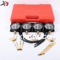 China 4 Gauge Carburetor Vacuum Synchronizer Gauges Tool Kit / Vacuum Tester Kit With Mounting Plate for sale