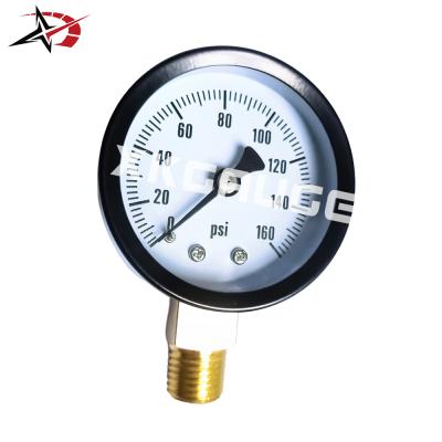 China 0-160 Psi General Purpose Dry Pressure Gauge Stainless Steel Mechanical Pressure Monitoring Instrument for sale