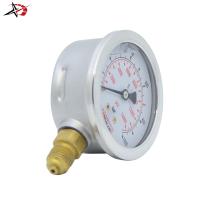 China 60mm Glycerin Filled Pressure Gauge 0-1000 Bar 14000 PSI High Pressure for Heavy Duty Industrial Hydraulic for sale