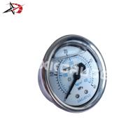 China 40MPa Vibration Proof Liquid Filled Pressure Gauge 0-400kg/cm2 Back Mount Pressure Gauge for sale