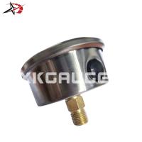 China 40MPa Vibration Proof Liquid Filled Pressure Gauge 0-400kg/cm2 Back Mount Pressure Gauge for sale