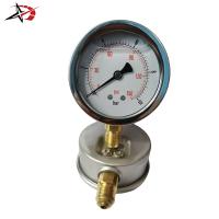 China Low Range Pressure Gauge Liquid Filled 0-10 Bar 150 PSI Radial Mount for Pneumatic System Measurement for sale