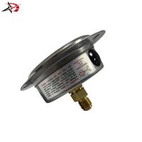 China 2.5 Inch Pressure Gauge Types Oil Filled Refrigerant Pressure Gauge With Front Flange for sale