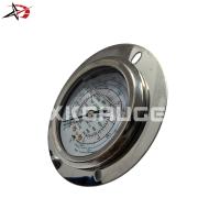 China 2.5 Inch Pressure Gauge Types Oil Filled Refrigerant Pressure Gauge With Front Flange for sale