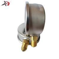 China Medium Range Liquid Filled Manometer 0-100 Bar 1400 PSI Radial Mount for Hydraulic Equipment Monitoring for sale