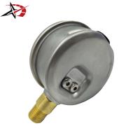 China Medium Range Liquid Filled Manometer 0-100 Bar 1400 PSI Radial Mount for Hydraulic Equipment Monitoring for sale