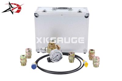 China OEM ODM Pressure Testing Kits With 1 Pressure Gauge / 6 Adapter Fittings / 1 Inflation Valve for sale