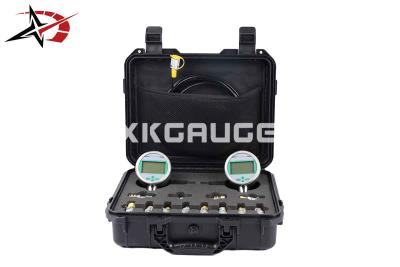China Precision Excavator Digital Hydraulic Pressure Test Kit With 2 Digital Gauges / 12 Fittings for sale