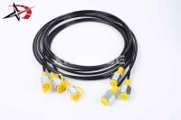 China High Accuracy Digital Hydraulic Pressure Test Kit with 3 Digital Gauges / 14 Fittings for sale