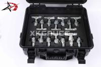 China High Accuracy Digital Hydraulic Pressure Test Kit with 3 Digital Gauges / 14 Fittings for sale
