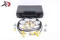 China Black Single Layer Hydraulic Pressure Test Gauge Kit With 10 Fittings OEM ODM for sale