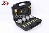 China Black Single Layer Hydraulic Pressure Test Gauge Kit With 10 Fittings OEM ODM for sale