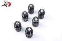 China Black pressure testing toolkit with 4 pressure gauges, 6 adapter fittings, 1 inflation valve, and tools included for sale