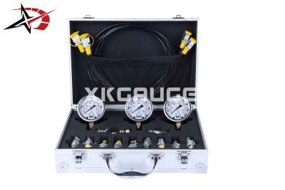 China Industrial Pressure Testing Kits Portable With 3 Pressure Gauges / 11 Fittings for sale