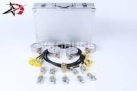 China Silver Portable Hydraulic Diagnostic Test Kit With 4 Pressure Gauges / 10 Fittings for sale