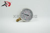 China Radial 304 Stainless Steel Glycerin-Filled Pressure Gauge, 63 mm Dial, 1/4