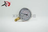 China Radial 304 Stainless Steel Glycerin-Filled Pressure Gauge, 63 mm Dial, 1/4