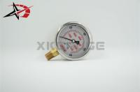 China Radial 304 Stainless Steel Glycerin-Filled Pressure Gauge, 63 mm Dial, 1/4