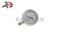 China Radial All Stainless Steel Glycerin-Filled Pressure Gauge, 63 mm Dial, 1/4